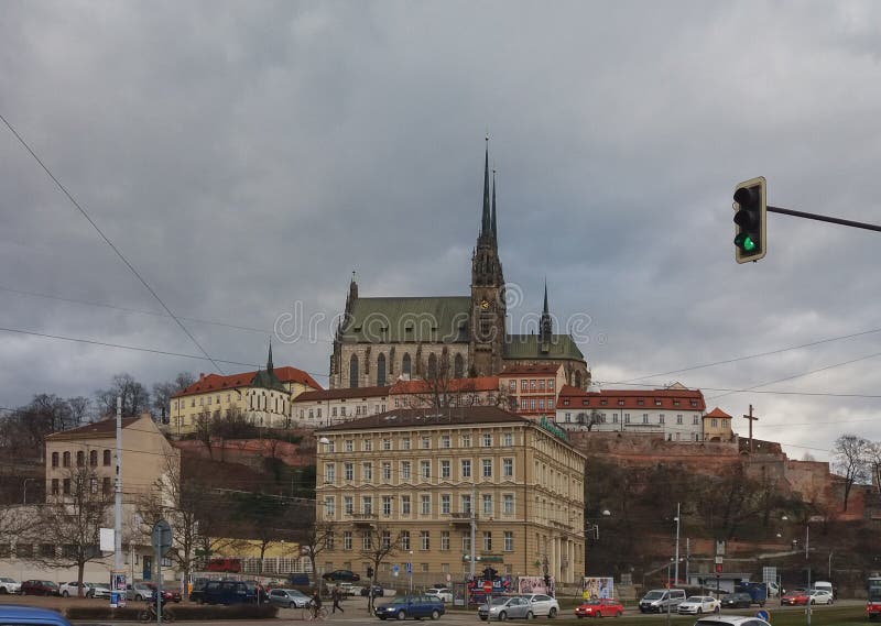 Brno cathedral church editorial stock image. Image of saints - 89096014