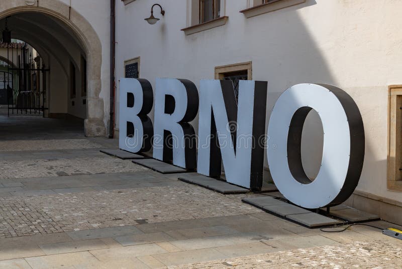Brno Sign stock photo. Image of tunnel, republic, hall - 350004552