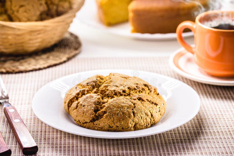 Broa, is a Type of Corn and Wheat Bread Traditionally Made in Portugal ...