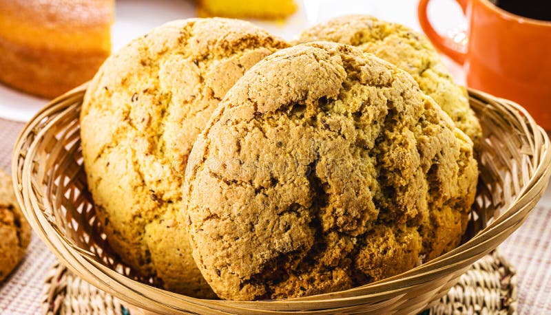 Broa, is a Type of Corn and Wheat Bread Traditionally Made in Portugal ...