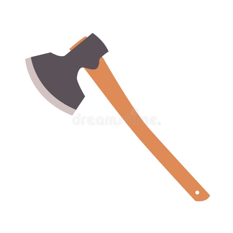 Broad Axe Flat Design Vector Illustration Stock Illustration ...