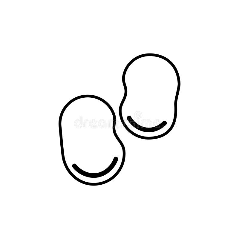 Broad Bean Icon, Vector Illustration Stock Vector - Illustration of ...