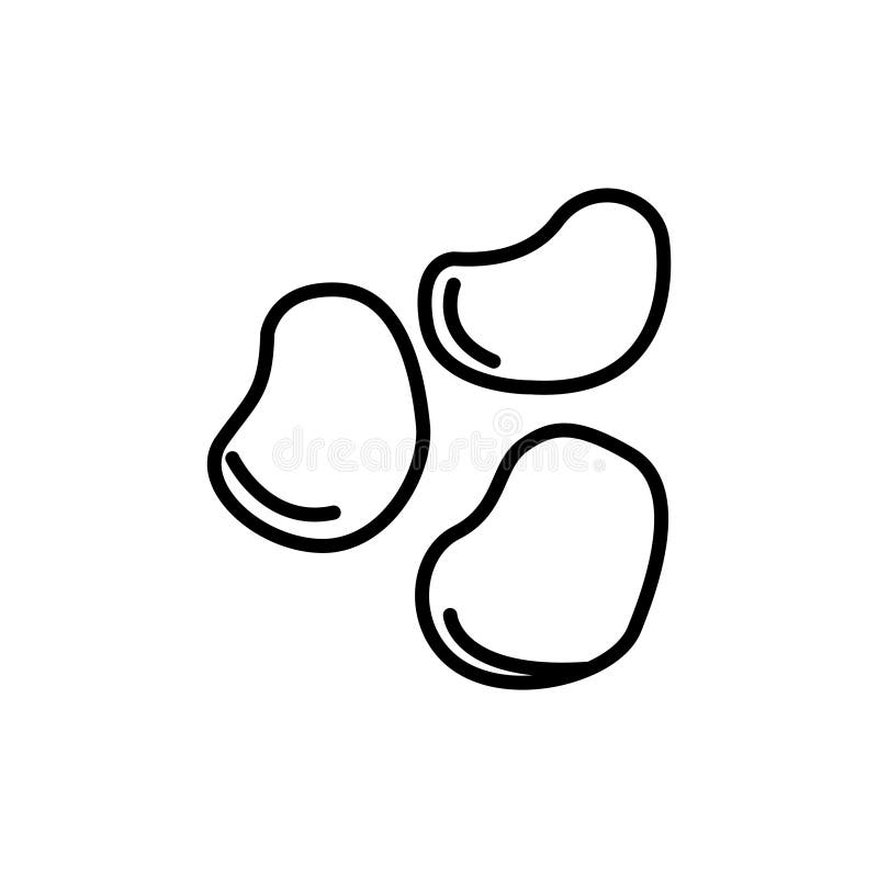 Broad Bean Icon, Vector Illustration Stock Vector - Illustration of ...
