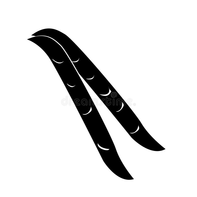 Broad Bean Icon, Vector Illustration Stock Vector - Illustration of ...