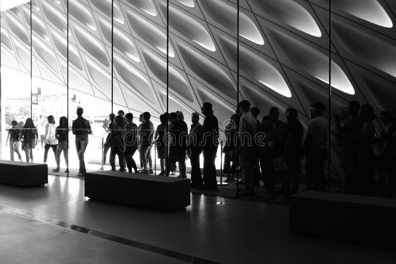 The Broad Museum from Inside Editorial Image - Image of grand, waiting ...