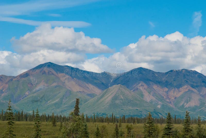 Broad Pass stock photo. Image of alaska, plain, cumulus - 33708376