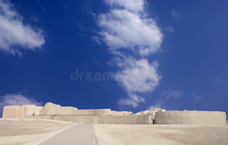 Broad View of Bahrain Fort, Photo Looking North Stock Image - Image of ...