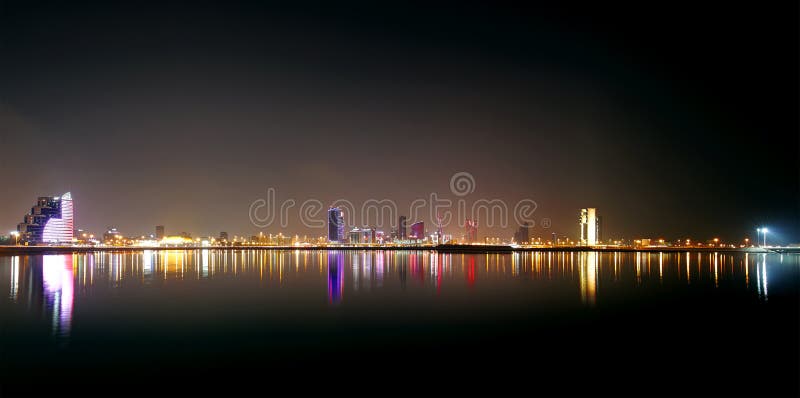 A Broad View Leeward Sides of Sand Dunes at Qatar Stock Photo - Image ...