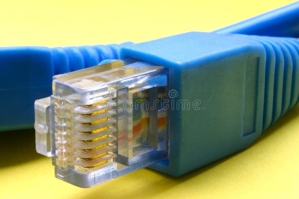 Broadband cable RJ-45 stock image. Image of connecting - 321791