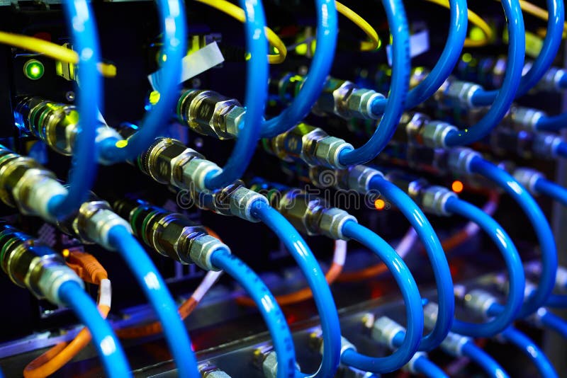 Broadband cables stock image. Image of center, equipment - 69501113