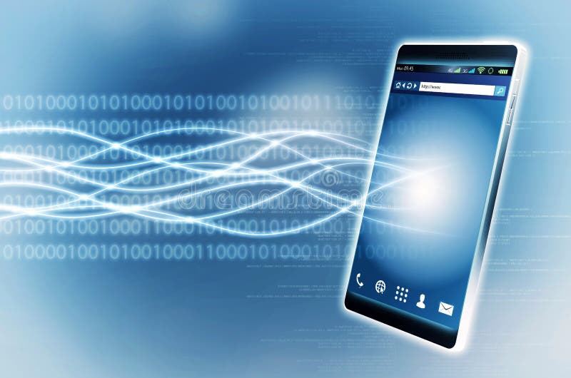 Internet on Smart Phone Concept Stock Image - Image of concept, hand ...