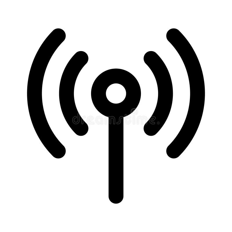 A Broadband Network Antenna Icon Design, Premium Vector Stock Vector ...