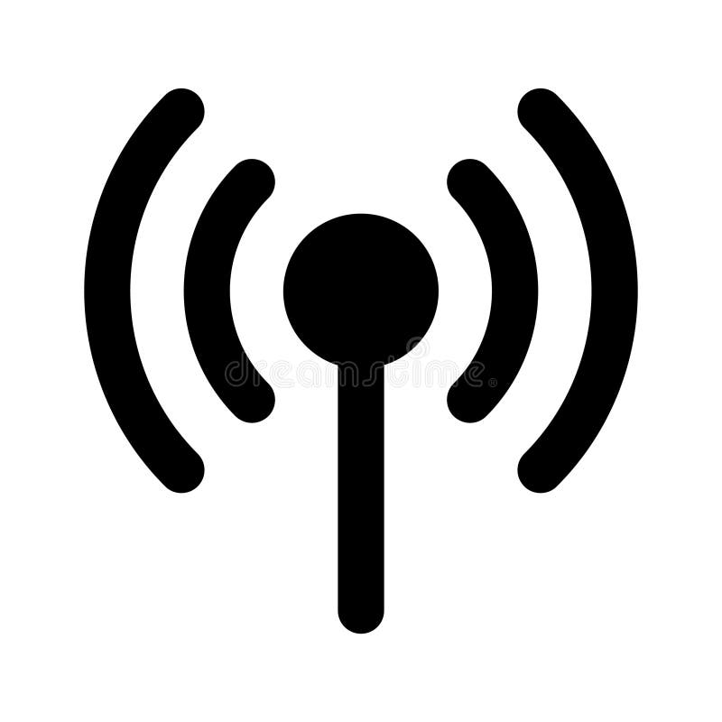 A Broadband Network Antenna Icon Design, Premium Vector Stock Vector ...