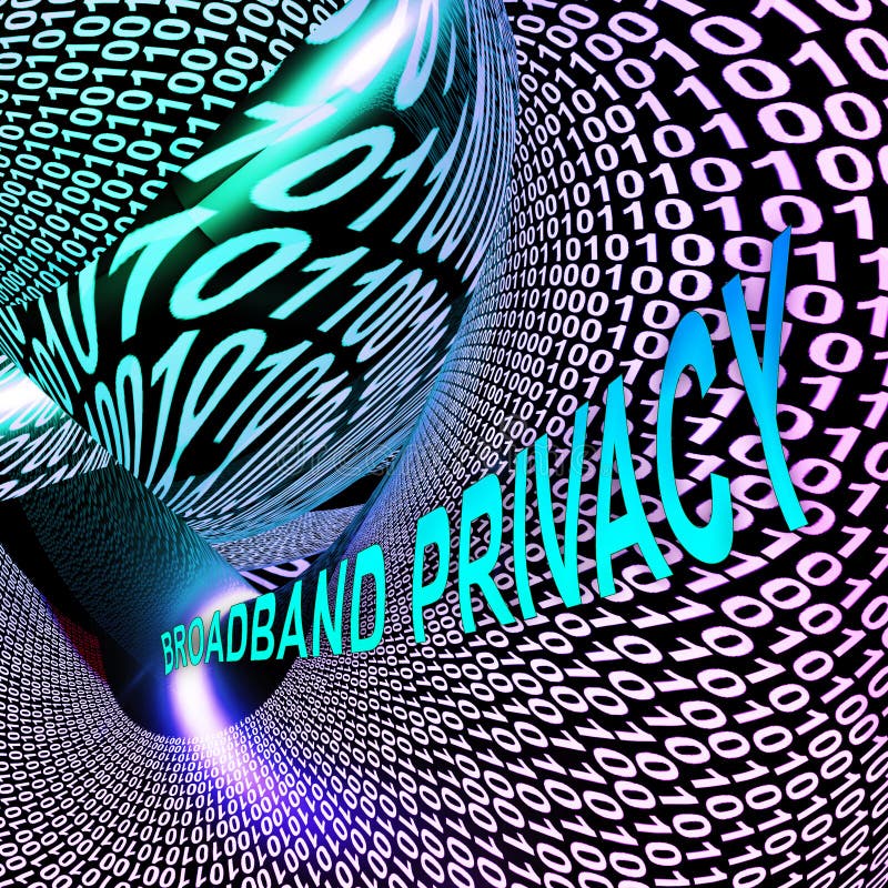 Broadband Privacy Secure Internet Protection 3d Rendering Stock ...