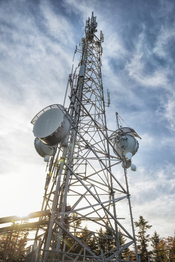 Broadcast antenna stock image. Image of telecommunications - 317167949