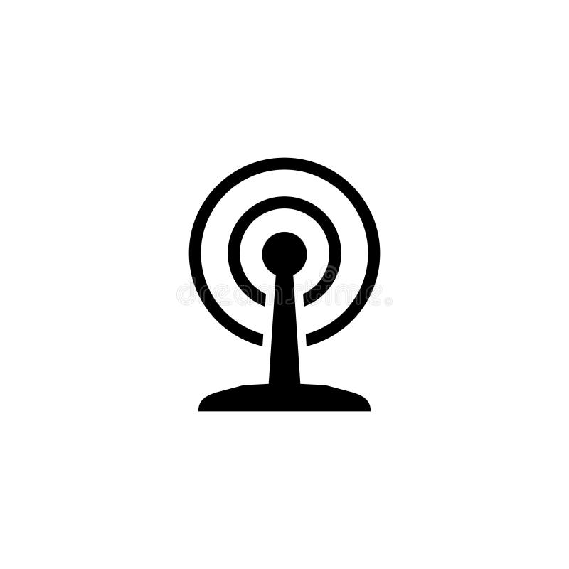 Communication Antenna, Transmitter Signal Flat Vector Icon Stock Vector ... Communication Antenna, Transmitter Signal Flat Vector Icon Stock Vector ...