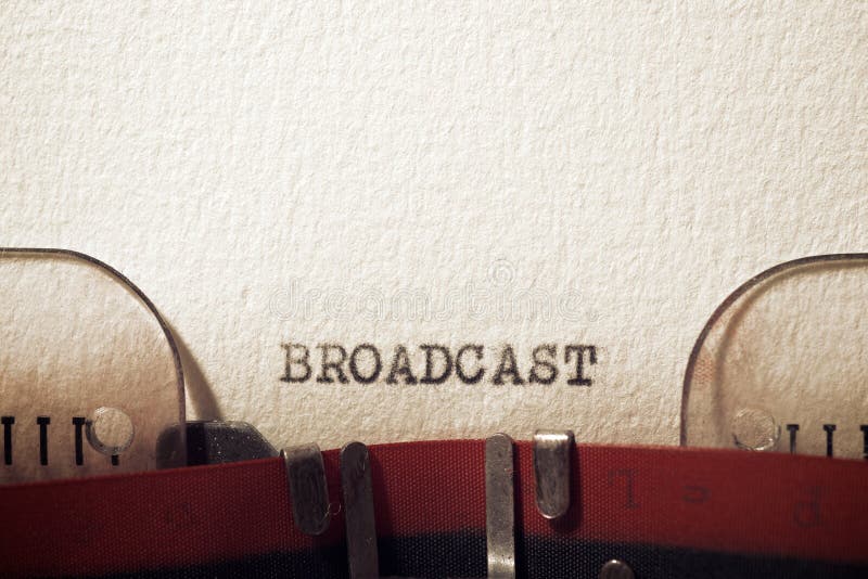Broadcast concept view stock image. Image of page, paper - 234084563