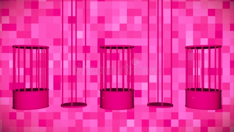 Broadcast Floating Rotating Hi-Tech Cells, Magenta, Events, 3D ...