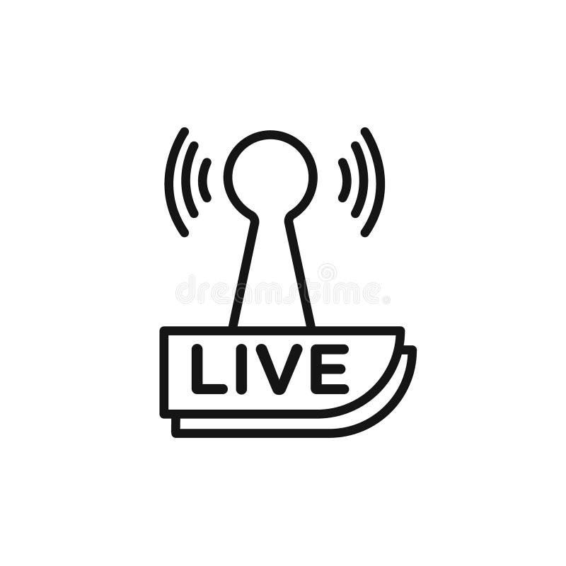 Broadcast Icon Vector Set Collection for Web Stock Vector ...