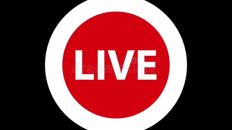 Animated Live Icon for on Air and Podcast Video Stock Footage - Video ...