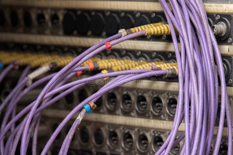 Broadcast Live Tv Cables Detail Stock Image - Image of cables ...