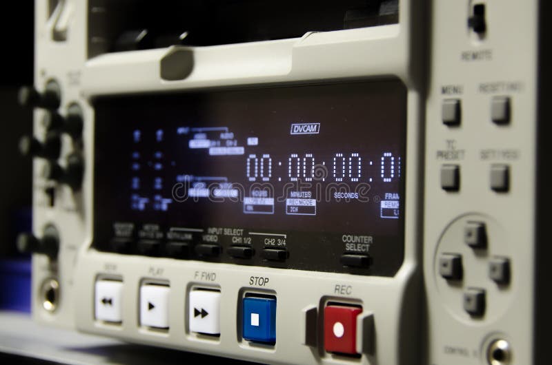 Broadcast Vcr Recorder, Beta Digital Stock Image - Image of objects ...