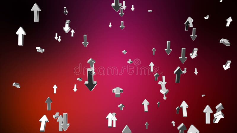 Broadcast Rising Hi-Tech Arrows, Maroon, Corporate, Loopable, 4K Stock ...