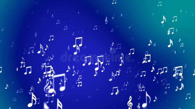 Broadcast Rising Music Notes, Blue, Events, Loopable, 4K Stock Footage ...