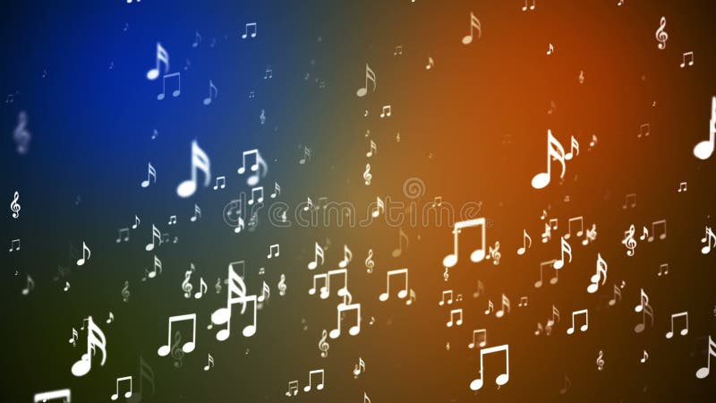 Broadcast Rising Music Notes, Red, Events, Loopable, 4K Stock Video ...