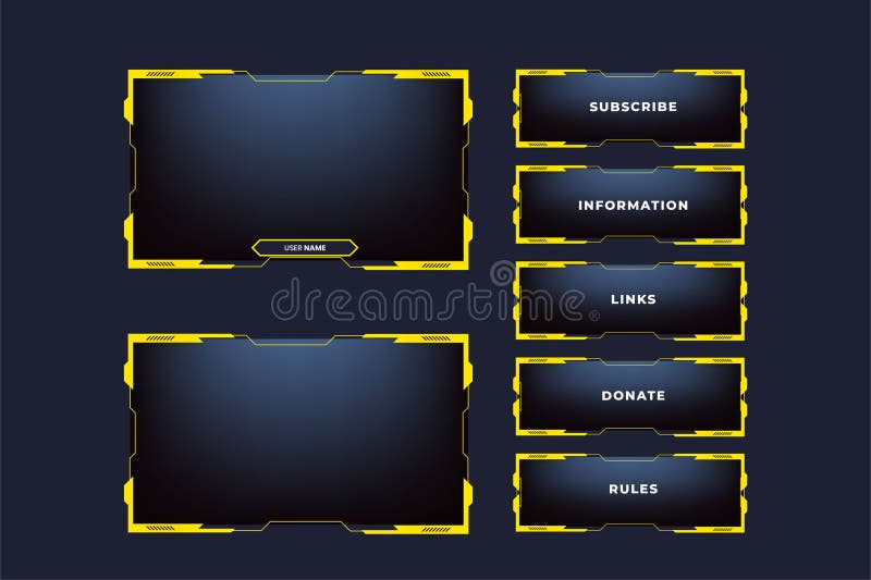 Broadcast Screen Interface Design with Button Elements for Live ...
