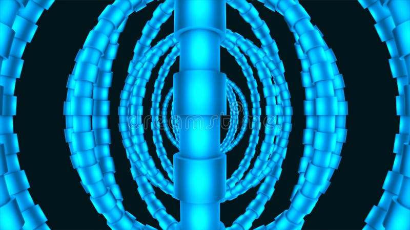 Broadcast Spinning Blinking Hi-Tech Illuminated Rings, Blue, Technology ...