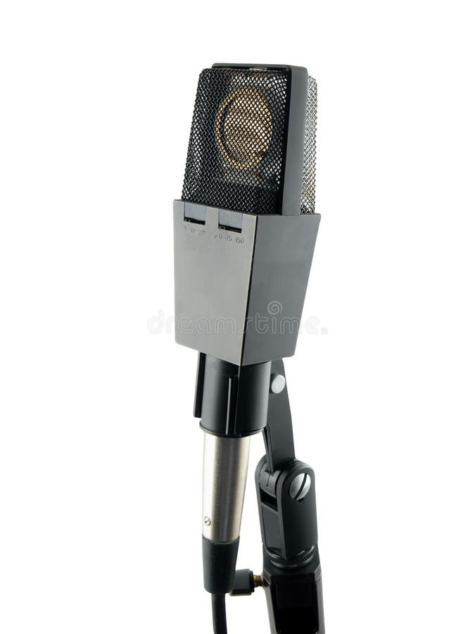 Broadcast Studio Mic stock image. Image of vintage, microphone - 10675355