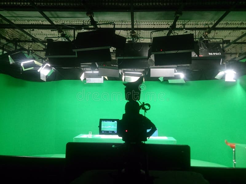 Television Broadcast Room stock image. Image of television - 45161709