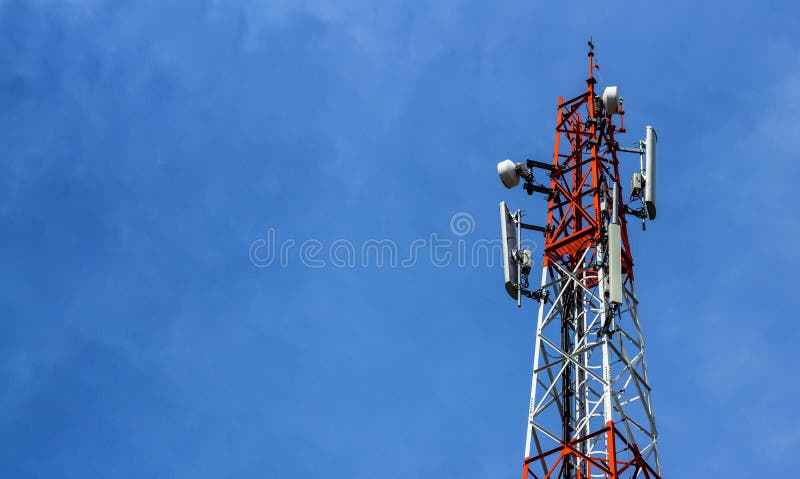 Broadcast tower stock photo. Image of receiver, digital - 24490380