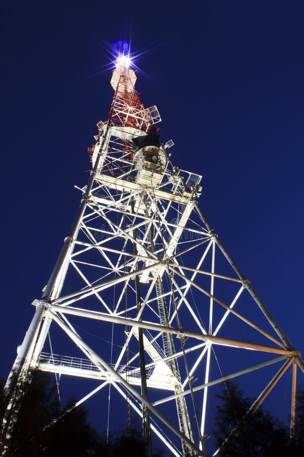 Broadcast tower stock photo. Image of receiver, digital - 24490380