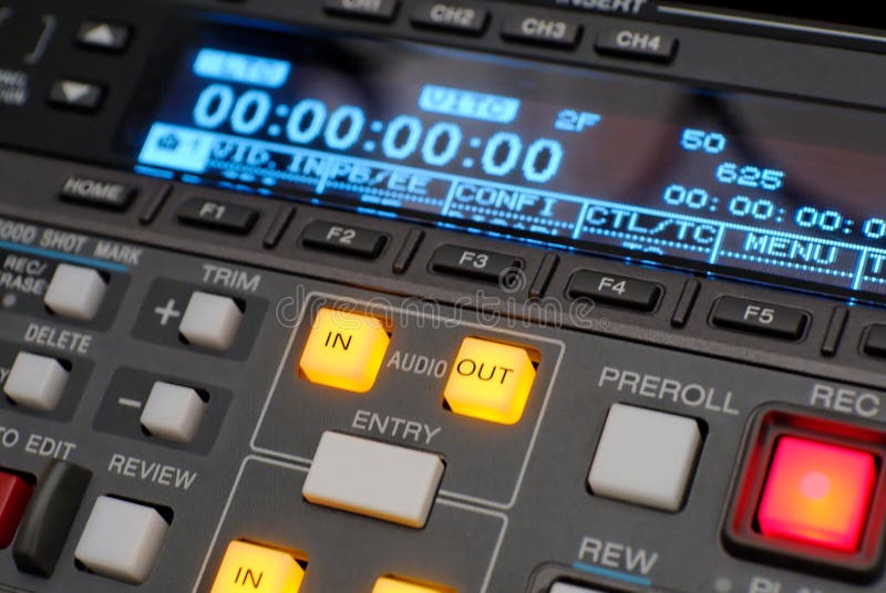 Broadcast Vcr Recorder, Beta Digital Stock Image - Image of objects ...