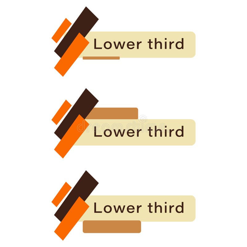 Simple Lower Third Stock Illustrations – 615 Simple Lower Third Stock ...