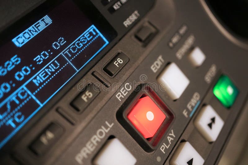 Broadcast Vcr Recorder, Beta Digital Stock Image - Image of display ...