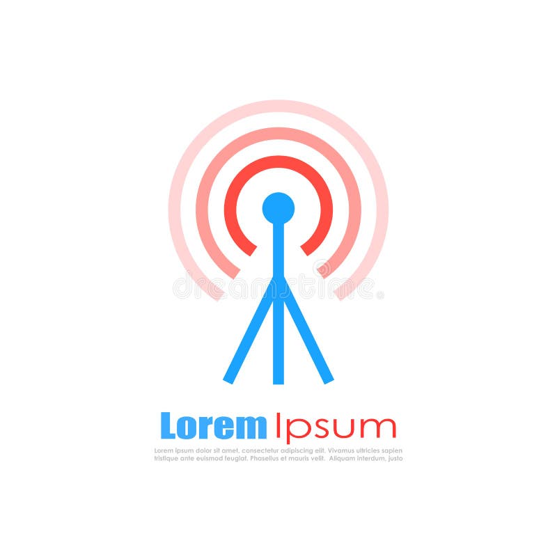 Broadcasting abstract logo stock vector. Illustration of emblem - 76536821