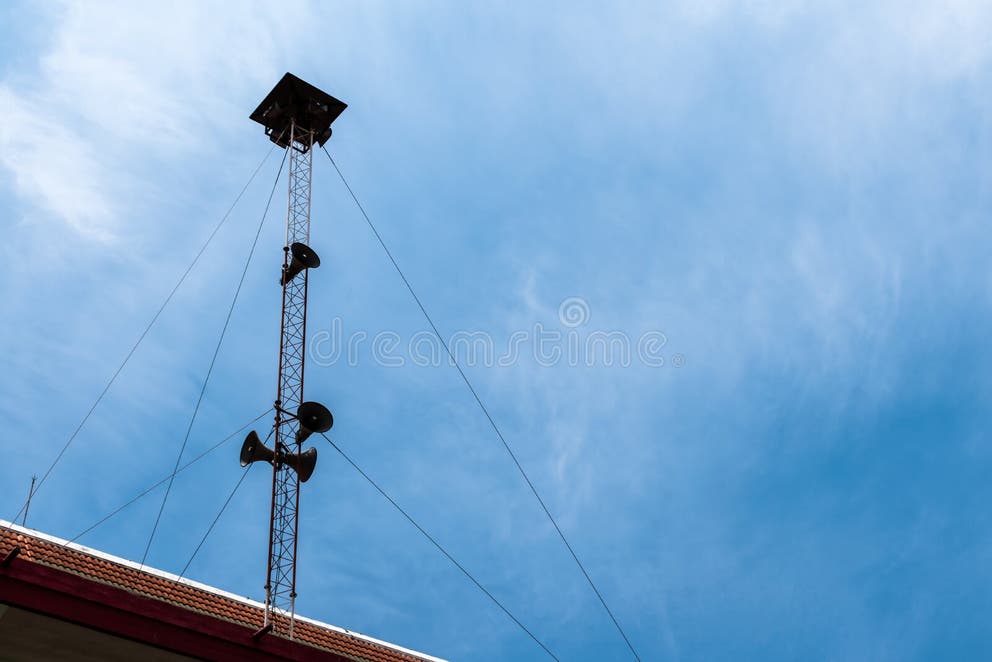 Broadcasting and Loudspeaker Tower Megaphone for Announcing in ...