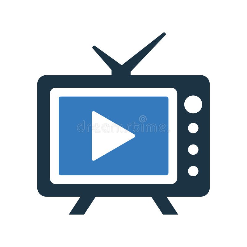 Broadcasting, Media Icon. Simple Editable Vector Design Isolated on a ...