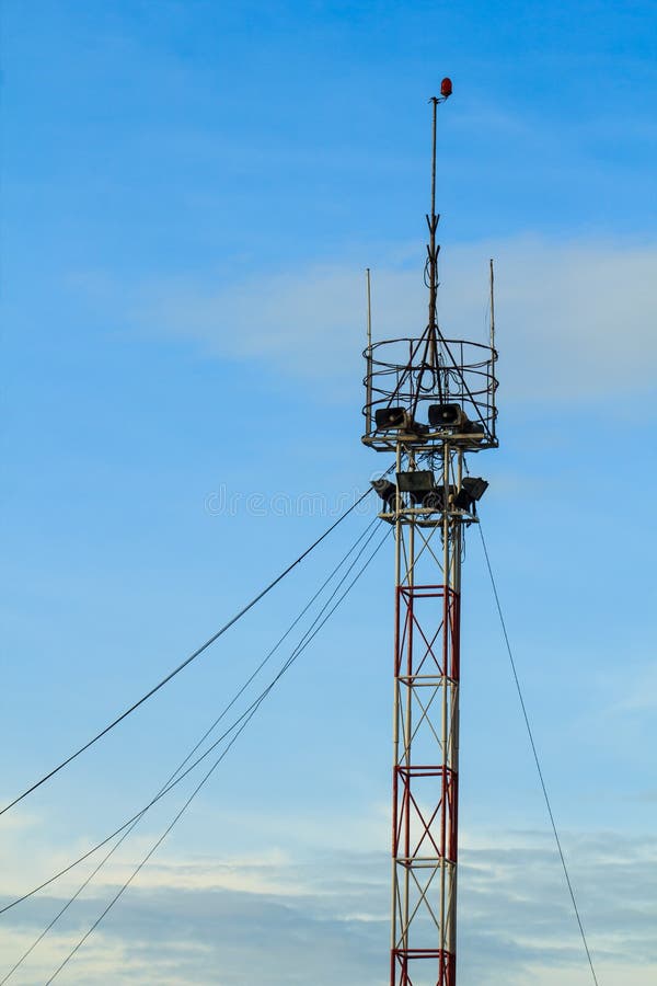 Broadcasting tower stock image. Image of speaker, electric - 33029477