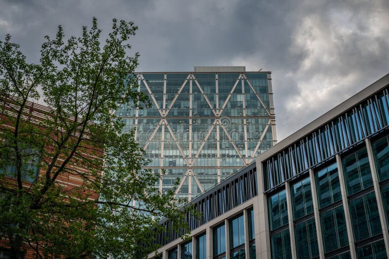 Broadgate Tower in the City of London, UK Seen from Spitalfields ...