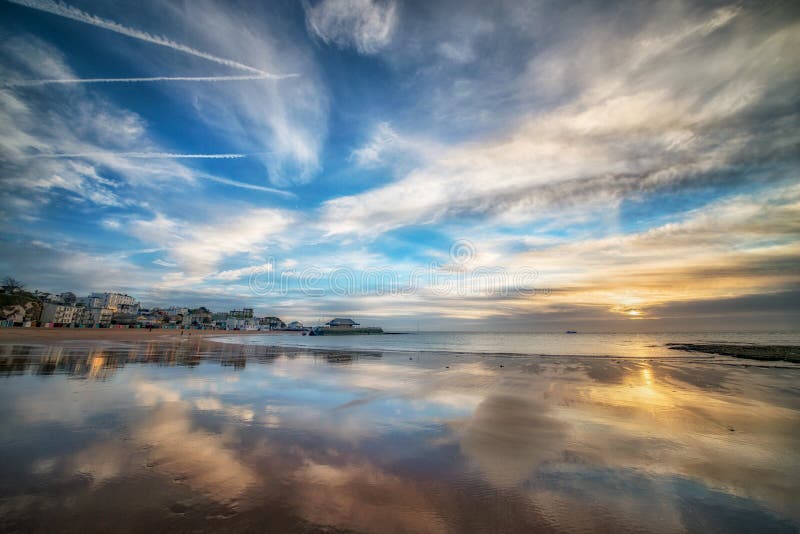 Broadstairs Kent stock photo. Image of town, water, ocean - 90473064