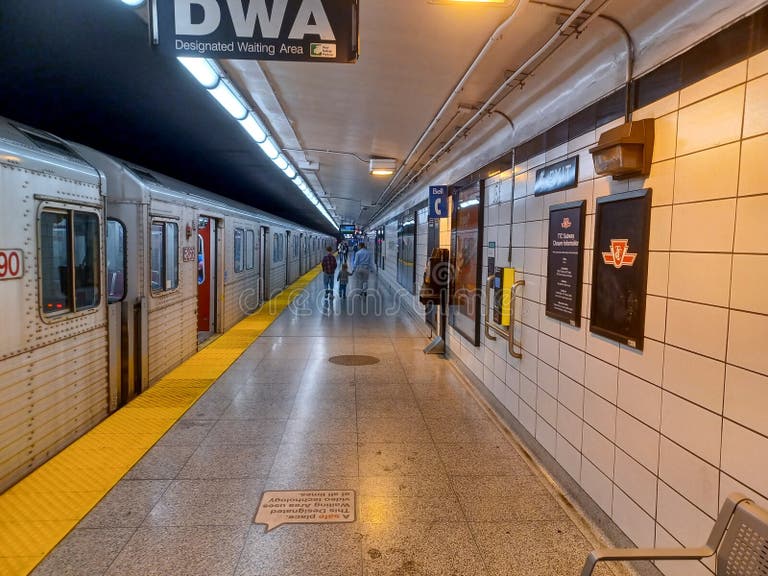 Broadview Subway Station Interior View Editorial Stock Image - Image of ...