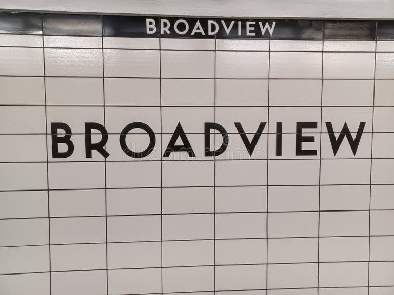 Broadview Subway Station Interior View Stock Photo - Image of modern ...