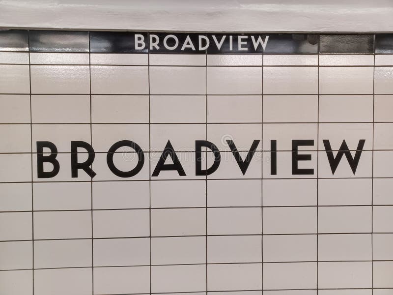 Broadview Subway Station Interior View Editorial Photo - Image of ...