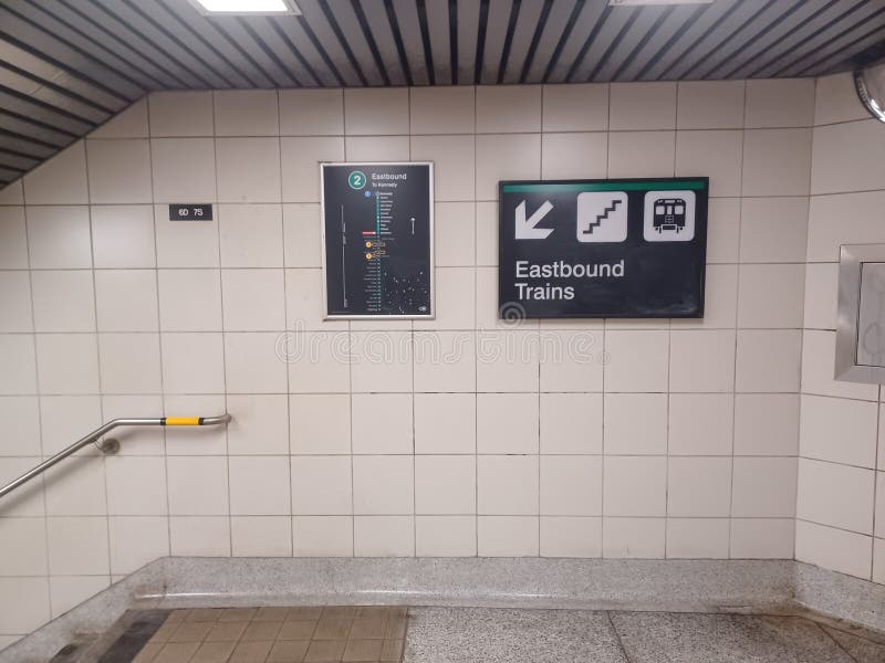 Broadview Subway Station Interior View Editorial Stock Photo - Image of ...