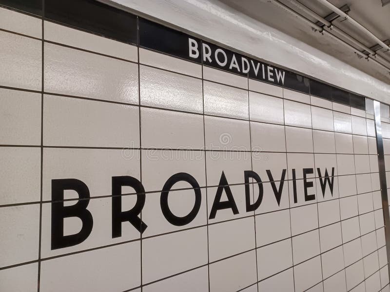 Broadview Subway Station Interior View Editorial Stock Photo - Image of ...
