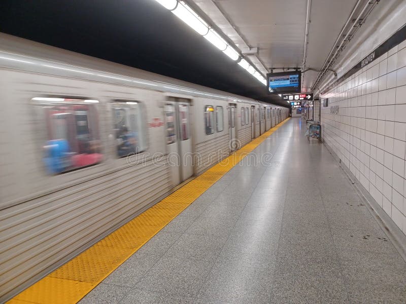 Broadview Subway Station Interior View Editorial Photo - Image of ...